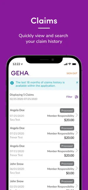 Access your ID card on the GEHA app | GEHA